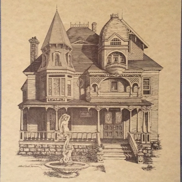 Vintage | Art | Vintage Albert Dale Minear House Prints | Poshmark